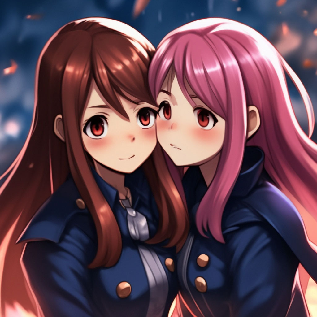 "Little witch academia, sucy manbavaran and atsuko kagari kiss on the ...