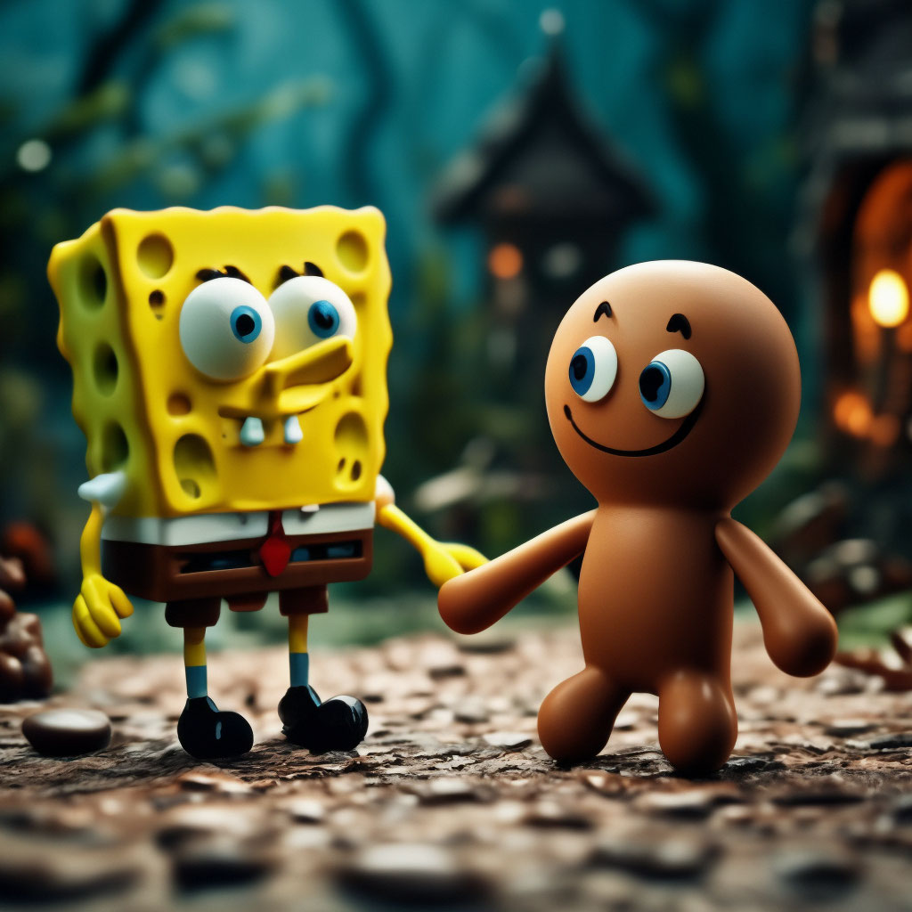 "SpongeBob got into a fairy tale about a gingerbread man" — image ...