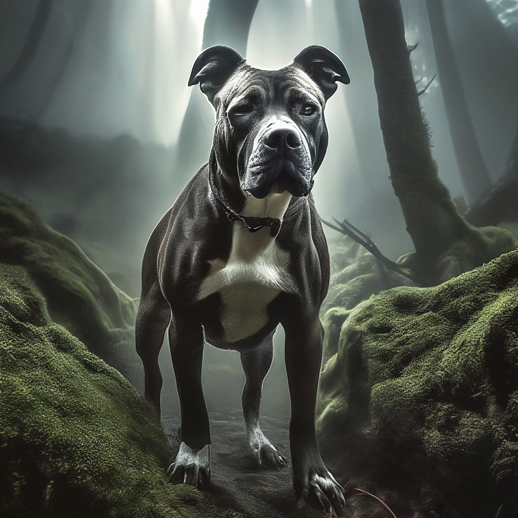 "Albanian pit bull" — image created in Shedevrum
