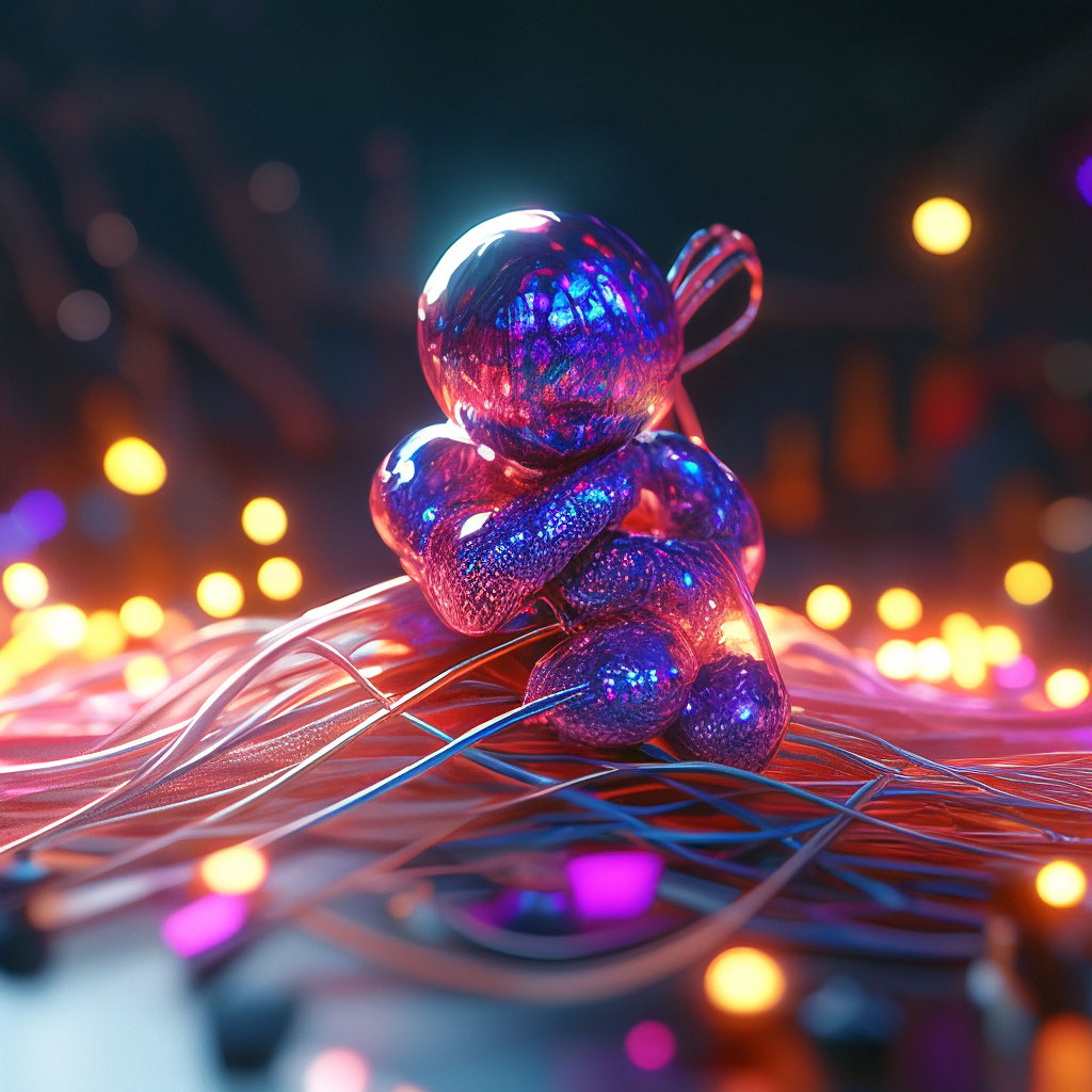 "Last sorry, last goodbye, glitter, line art, wire" — image created in ...