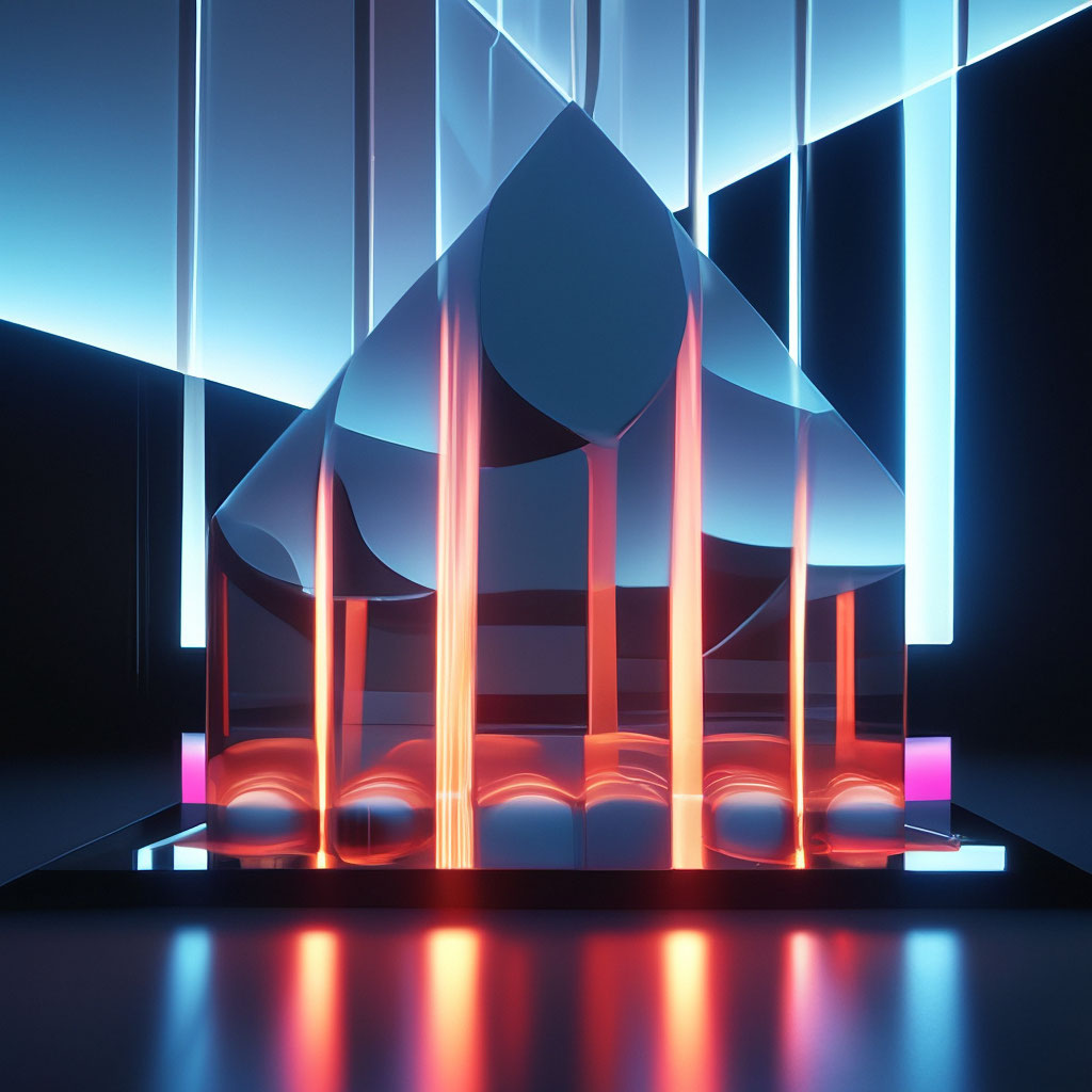 "Geometric triple projection, minimalism, aesthetics, volume, depth ...
