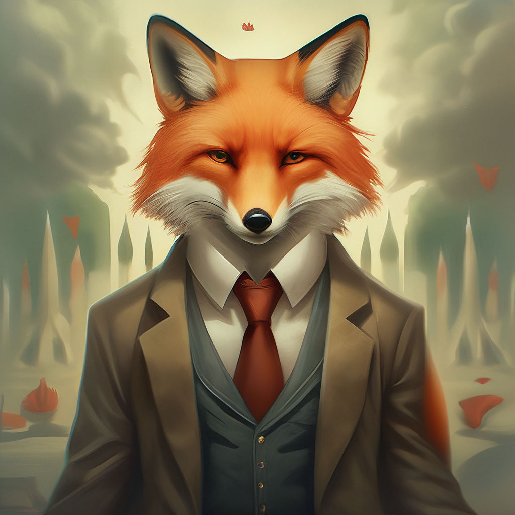 "Honest fox" — image created in Shedevrum
