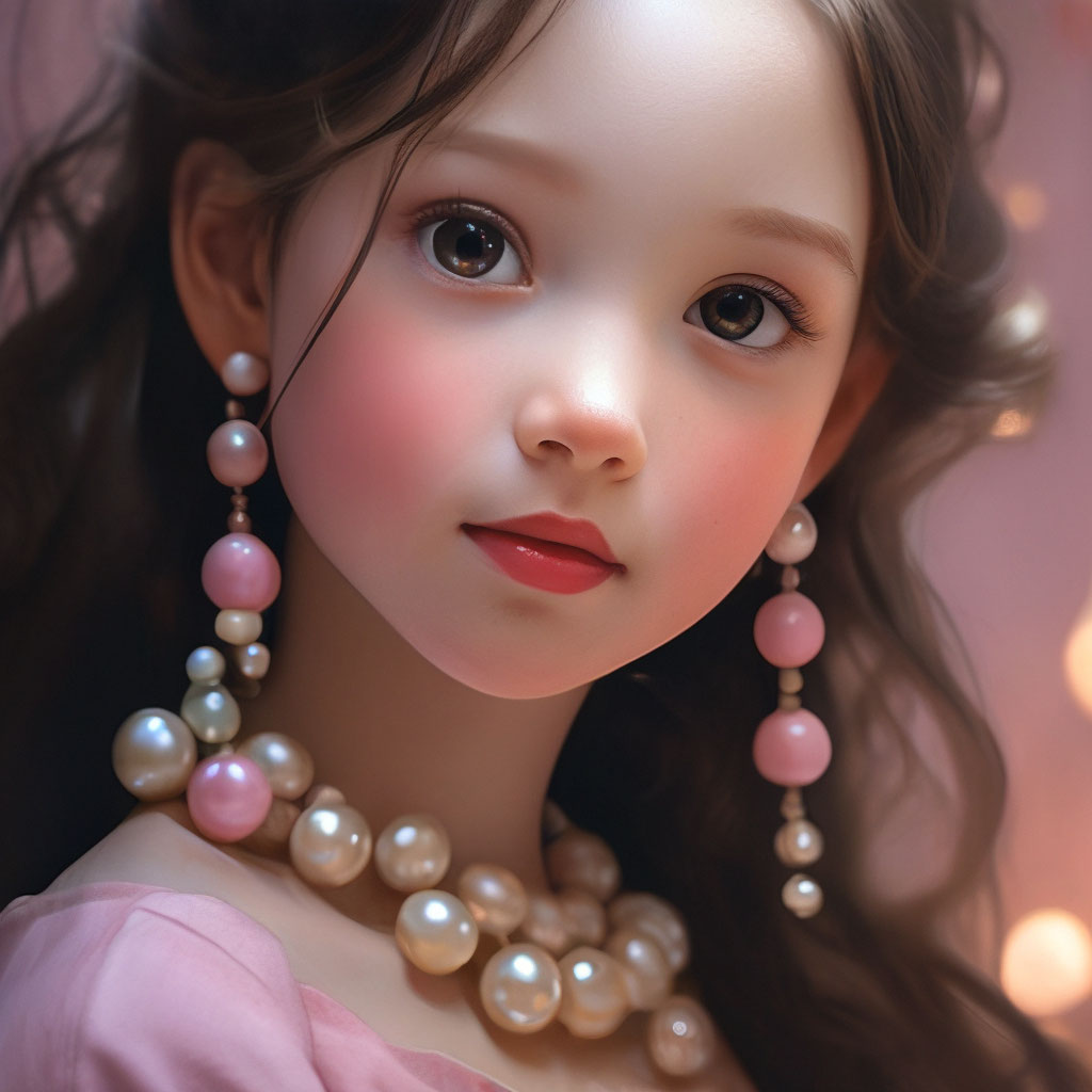 "Realistic portrait of a beautiful girl, realistic face, long eyelashes ...