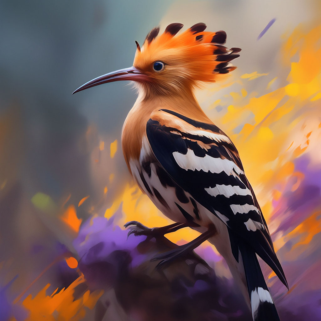 "Hoopoe. ," — image created in Shedevrum