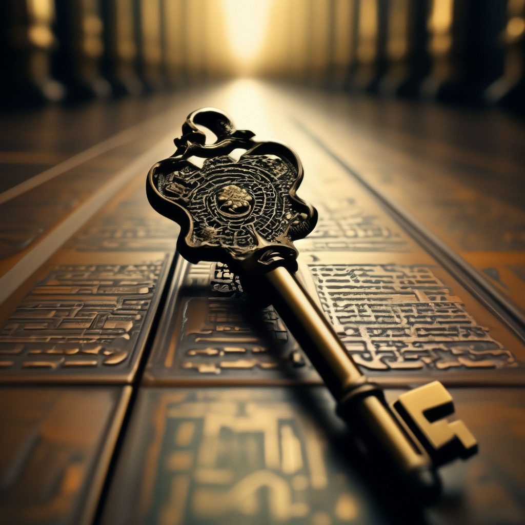 "The key to success" — image created in Shedevrum