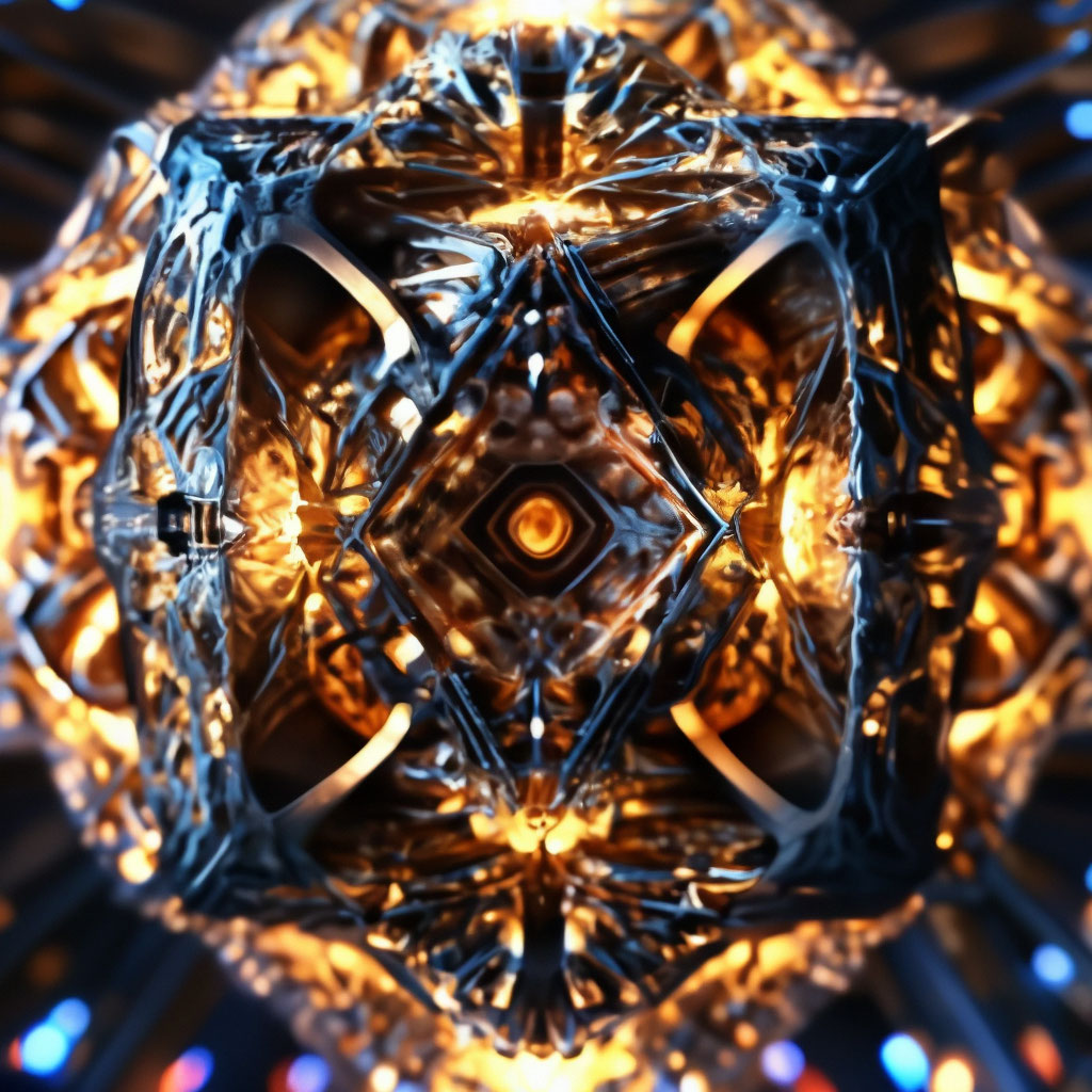 "A fractal five-dimensional cube in a hypersphere in Riemannian space ...
