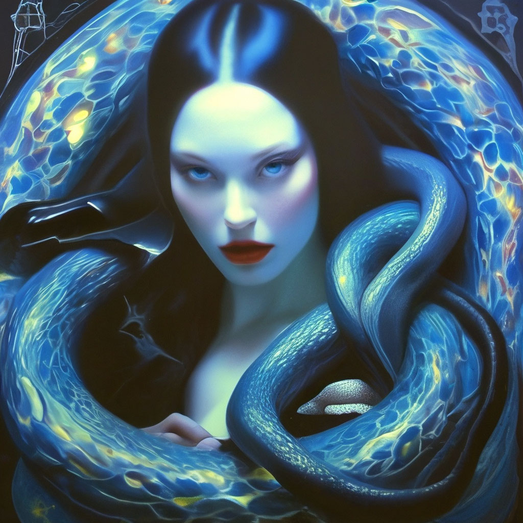 "Trompley 🔎 🔮 Series "Pearl charm" Necrophage vampire female cobra with ...