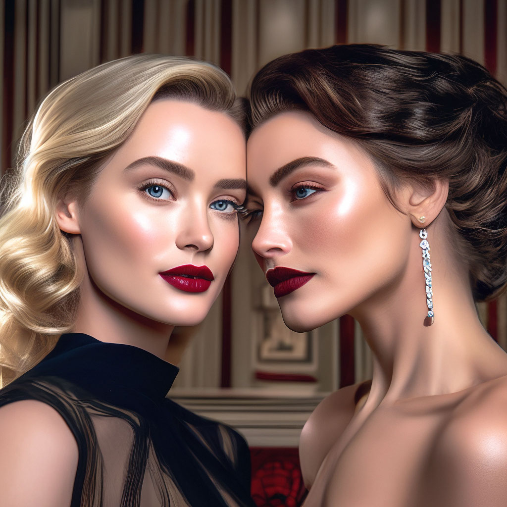 "Hyperrealism, Jane Eyre and Chloe Amber, two charming women faces ...