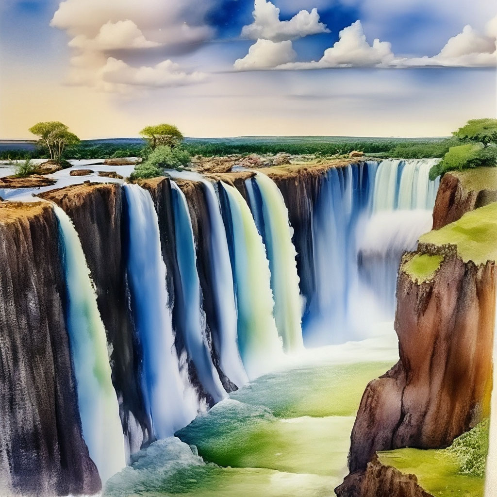 "#6 Victoria Falls (Zimbabwe-Zambia, Africa) . Series "Seven Wonders of ...