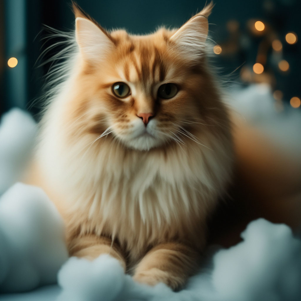"The cat is obloko" — image created in Shedevrum