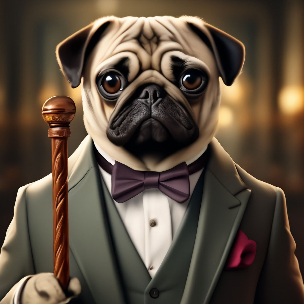 "A high quality digital illustration of a charming and sophisticated ...