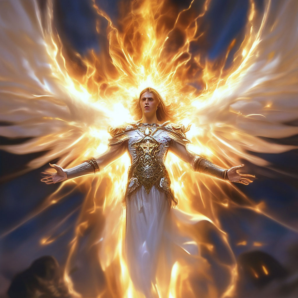 "Captivating design, spirit man ascend from body, The spirit being's ...
