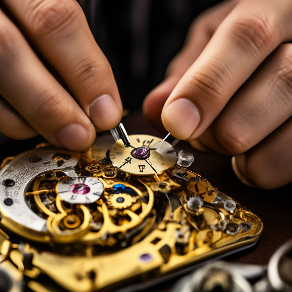 "A master watchmaker who repairs watches. high detail,32k" — image ...