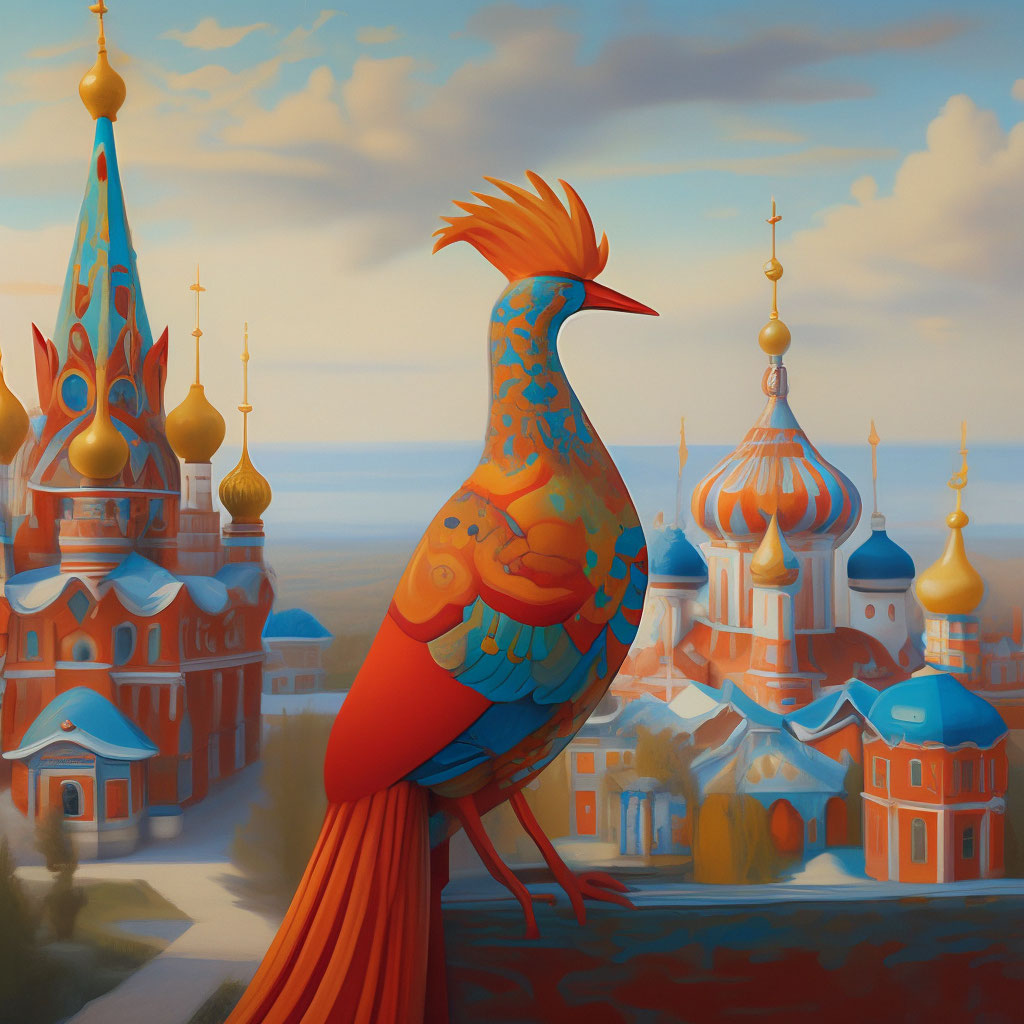 "Omsk bird" — image created in Shedevrum