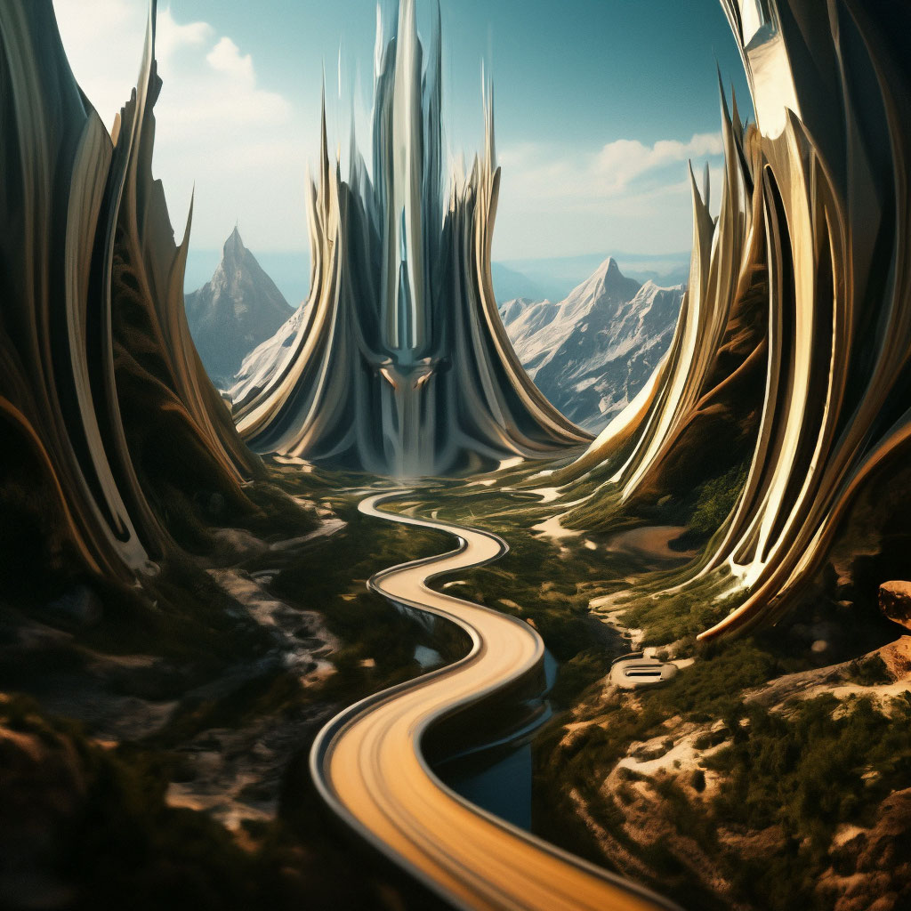 "Mountain Anjaria" — image created in Shedevrum