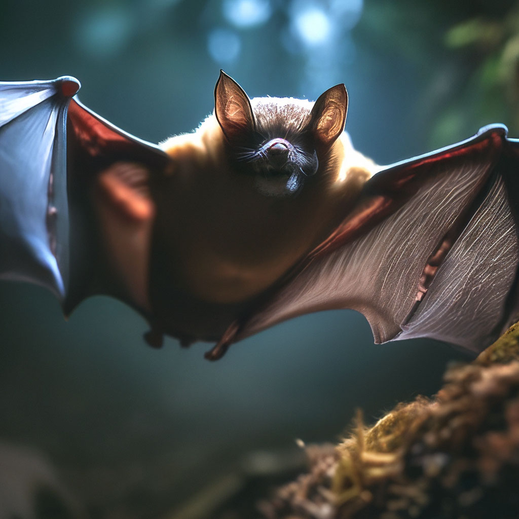 "The world of bats" — image created in Shedevrum