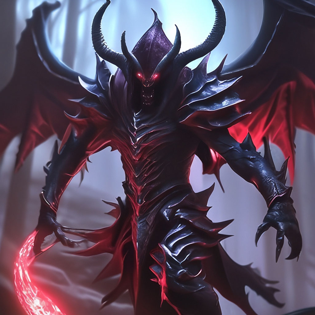 "Creepy, Scary, Demon Assassin, Soul Torturer, Demonic Wings, Tail ...