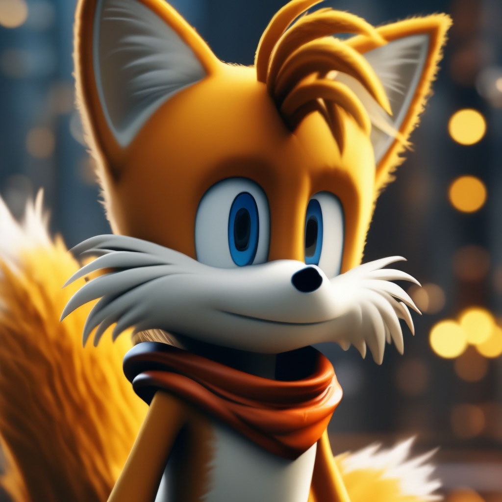 "Tails from the Sonic universe, high detail, anime style, soft lighting ...