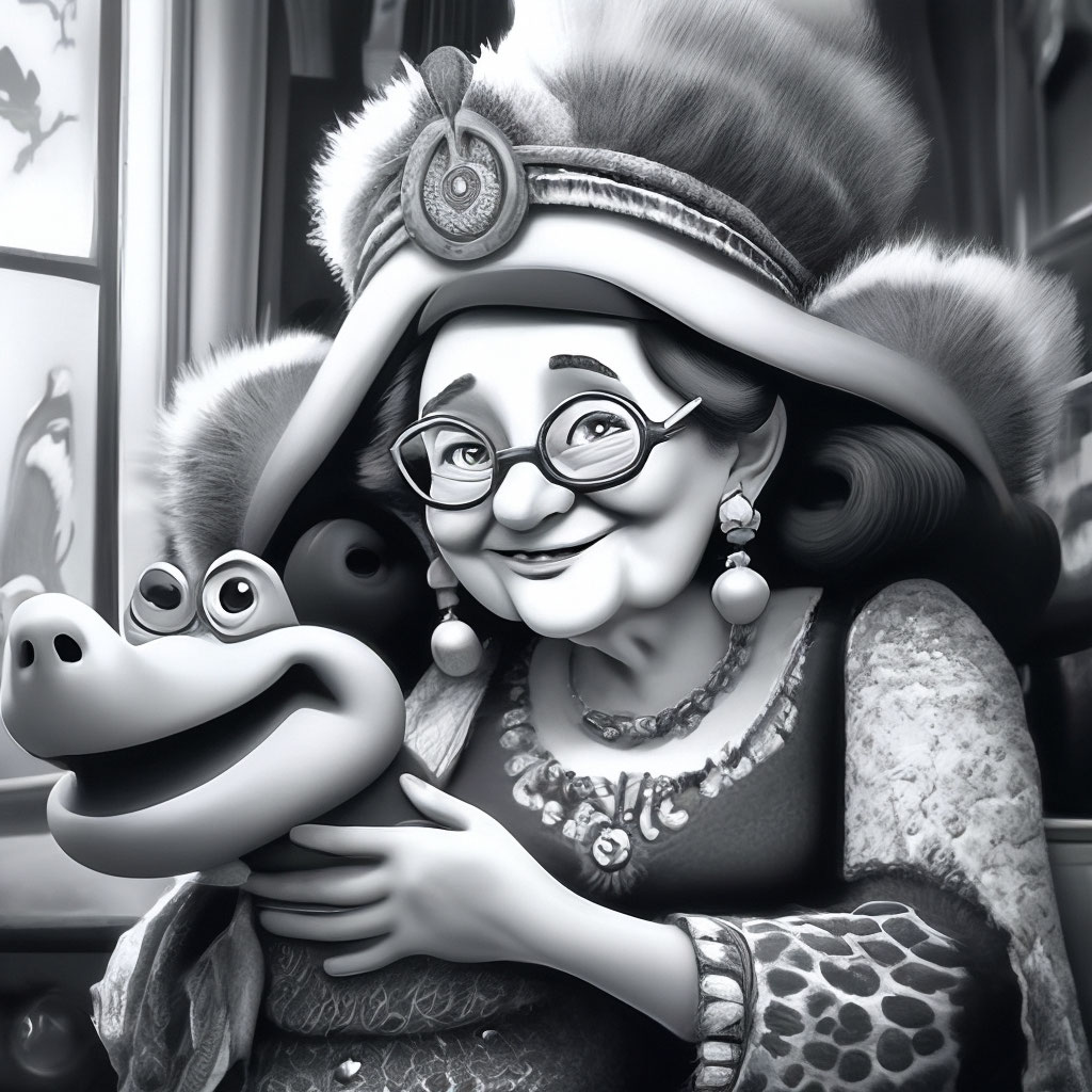 "Old lady shapoklyak, the queen of the cartoon about Cheburashka and ...