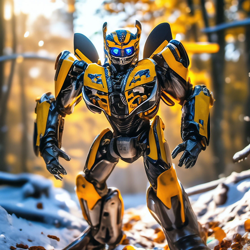 "Transformer Bumblebee, funny, creep, dancing break dance, the first ...