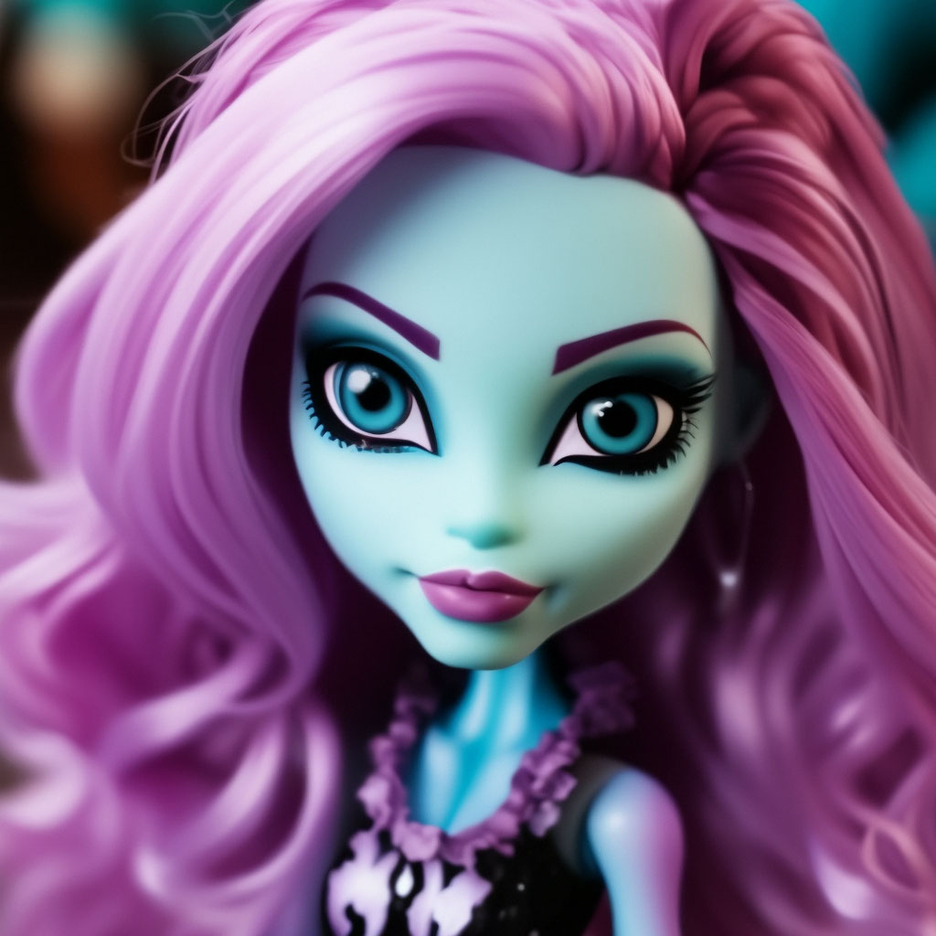 "Monster high ghost Kuyomi Hunterley" — image created in Shedevrum