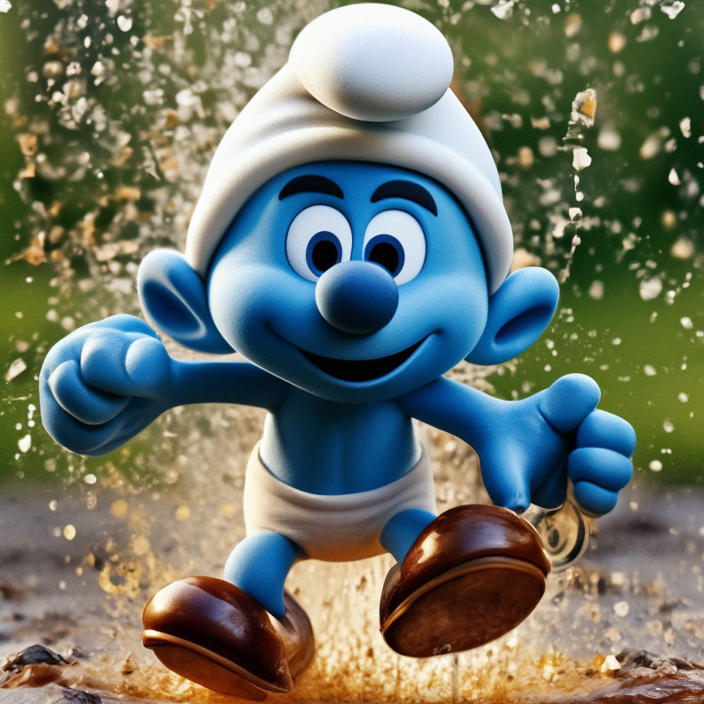 "Shailushai smurf" — image created in Shedevrum