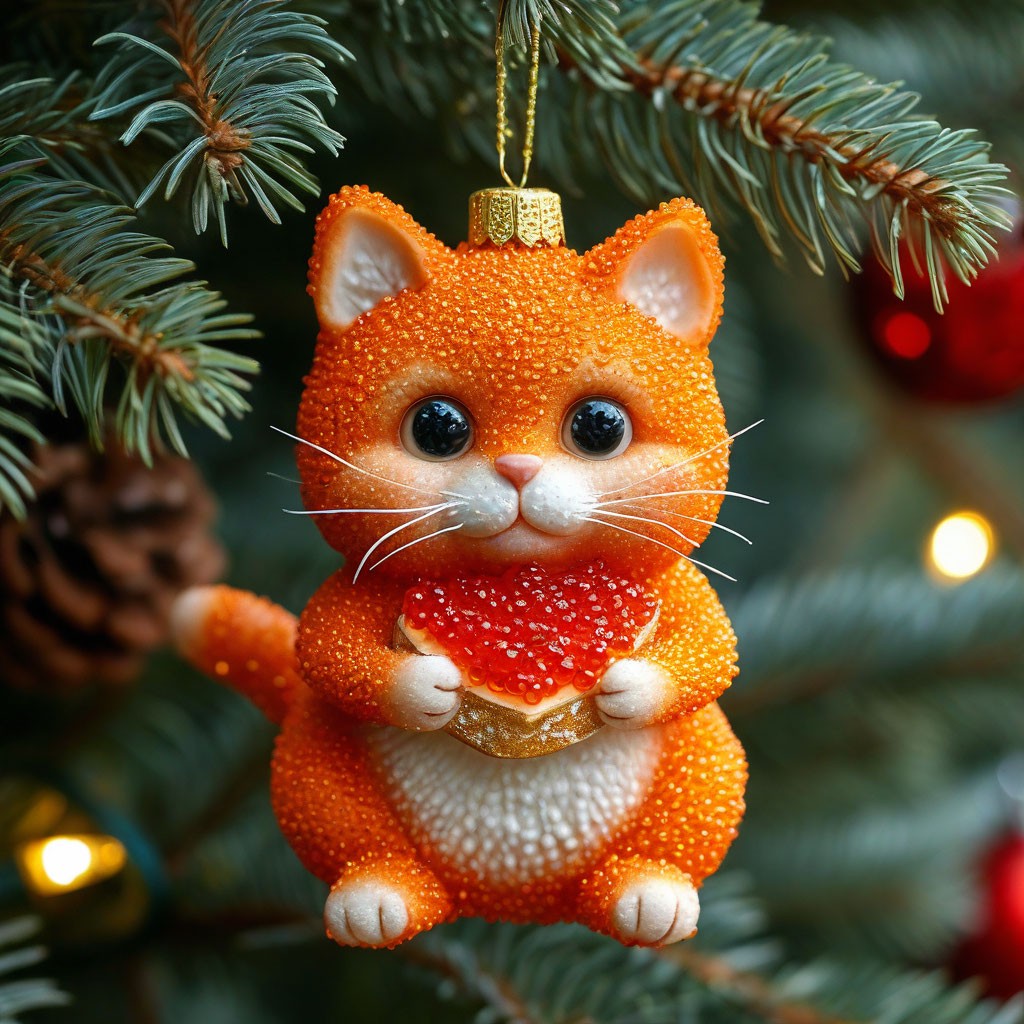 "A cute cute cat holds a sandwich with caviar in his paws. The cat is ...