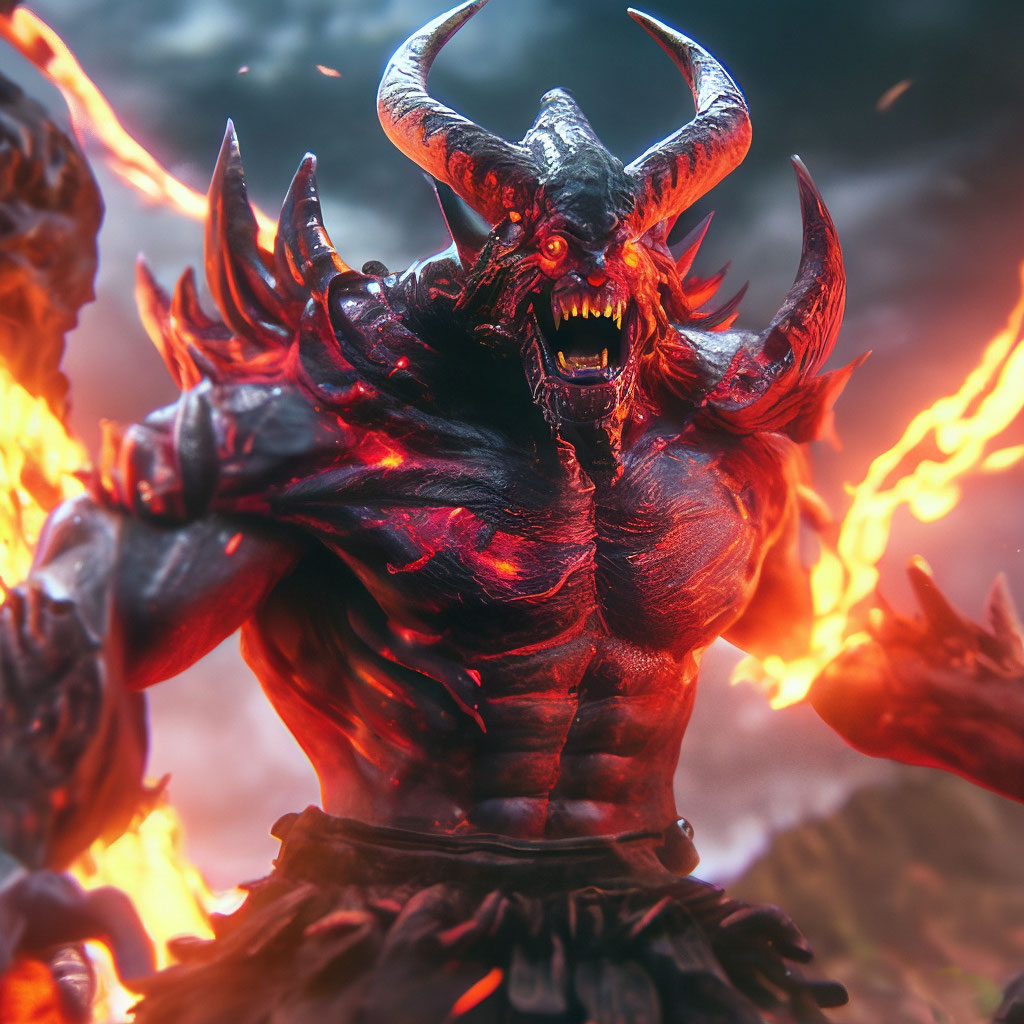 Demon Of Wrath Khan Wrath, War Demon – Mierce Miniatures