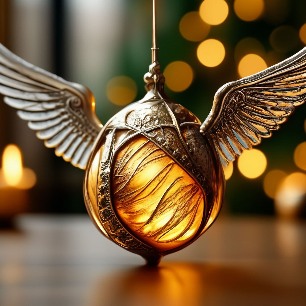 "🌲 an image of a an a snitch made of …" — image created in Shedevrum