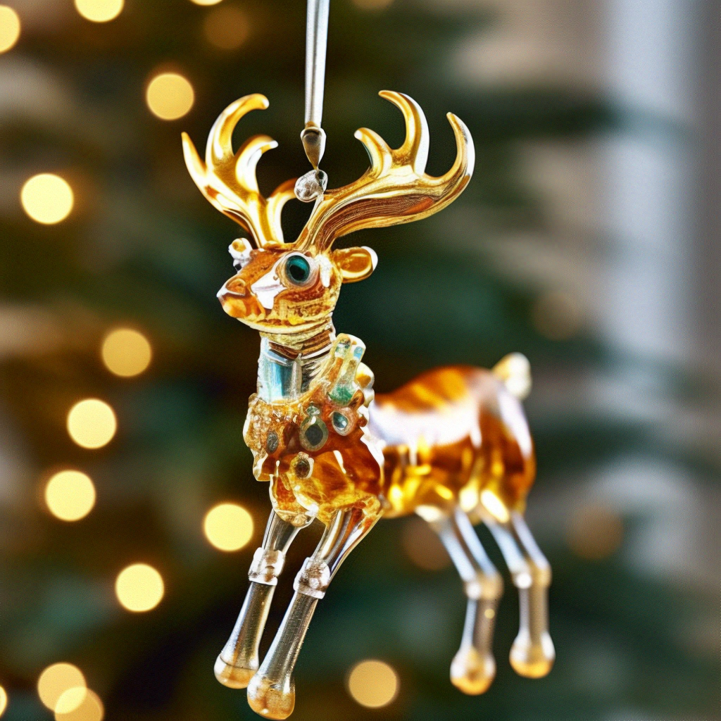 "Golden antlers deer" — image created in Shedevrum