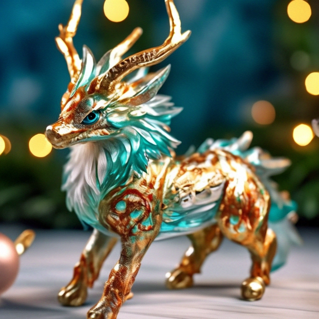 "Kirin is the spirit of nature" — image created in Shedevrum