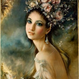 "Fantasy, beautiful painting in the style of Luis Recardo Falero ...