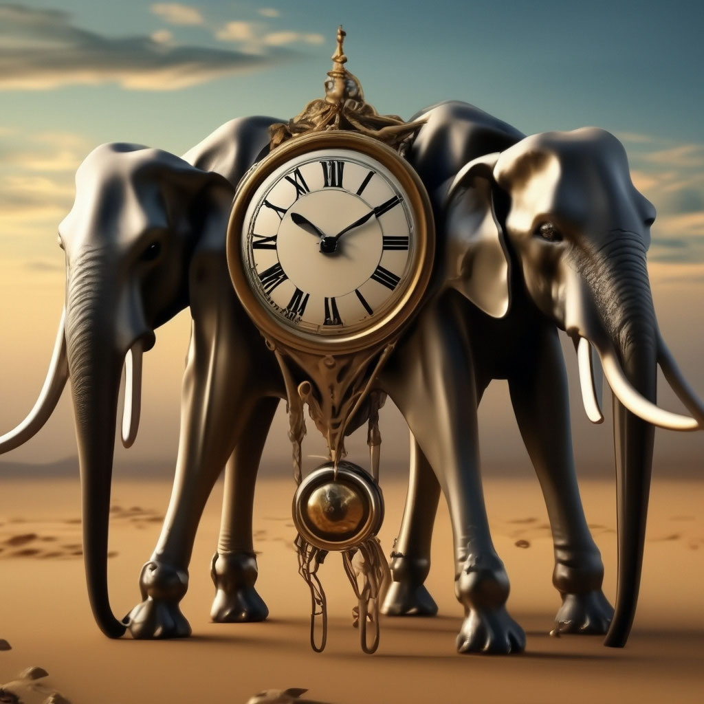 Surrealismo Dali Elefantes