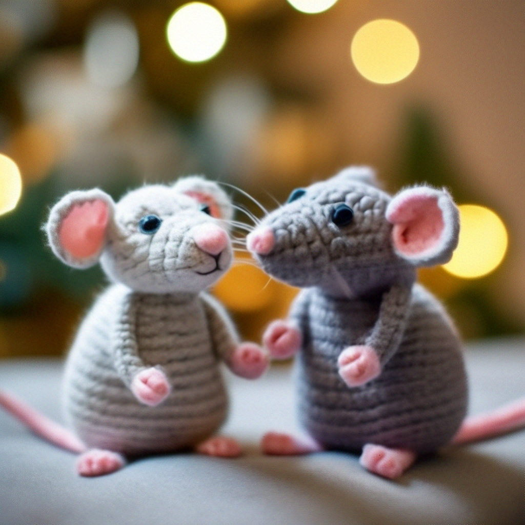 "A small bald rat and a medium white-gray rat lick each other" — image ...