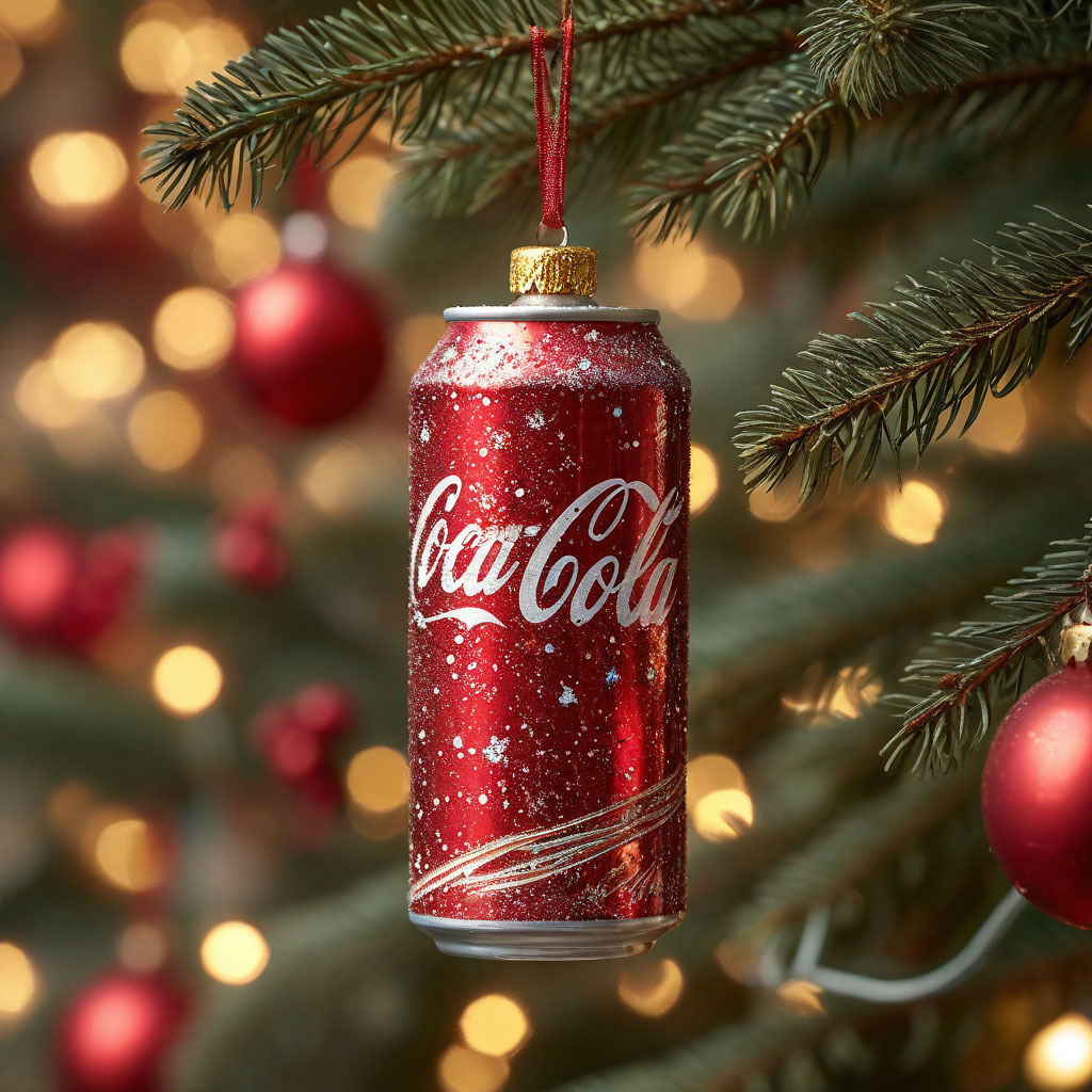 "A fluffy can of Coca Cola" — image created in Shedevrum