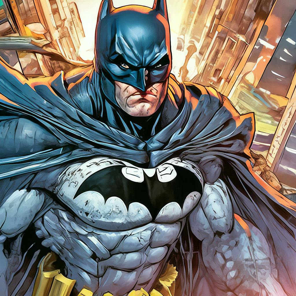 Batman Comic Rendering