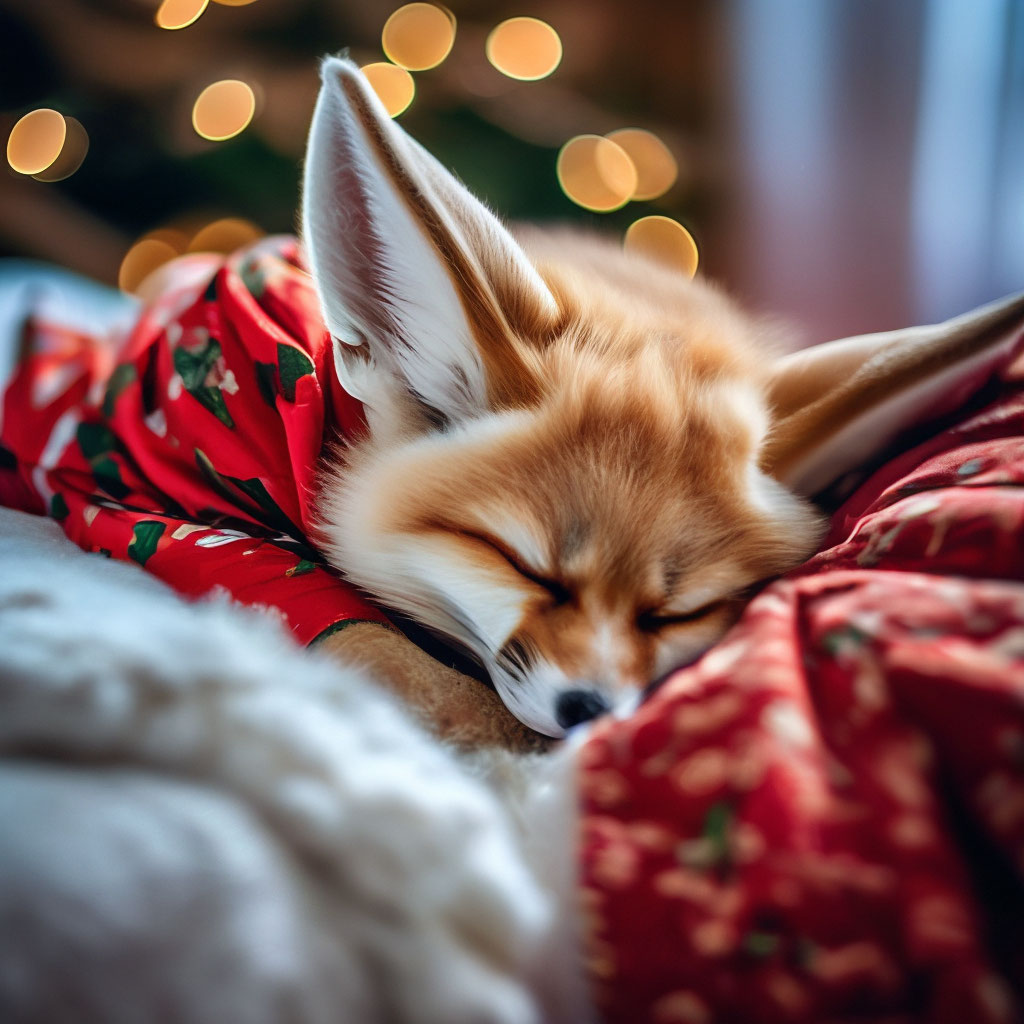 «Приятных снов ️🤗 cute fennec fox …» — картинка создана в Шедевруме