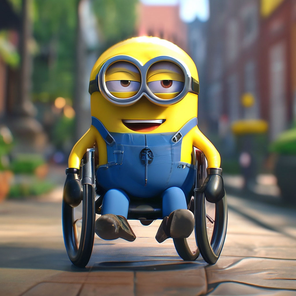 "Minion# minion is funny, in a …" — image created in Shedevrum