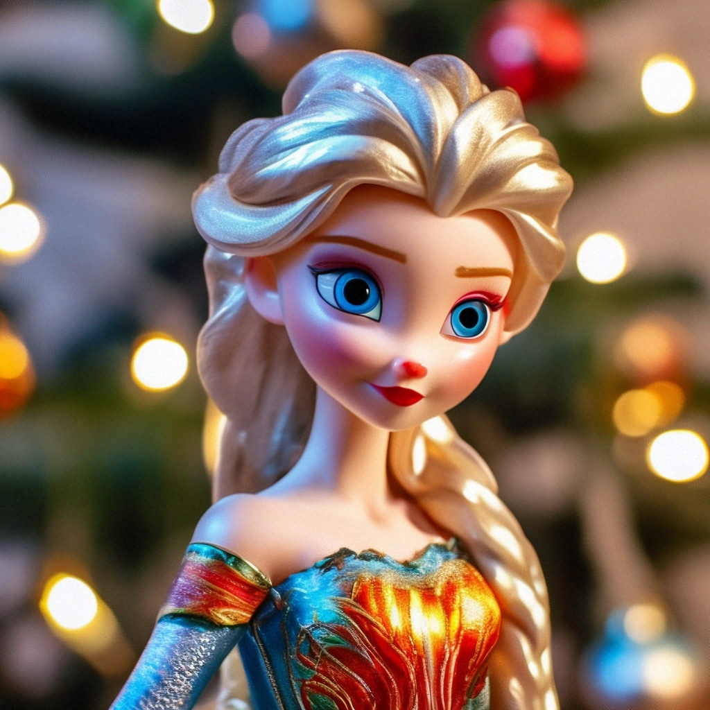 "Elsa the fiery" — image created in Shedevrum