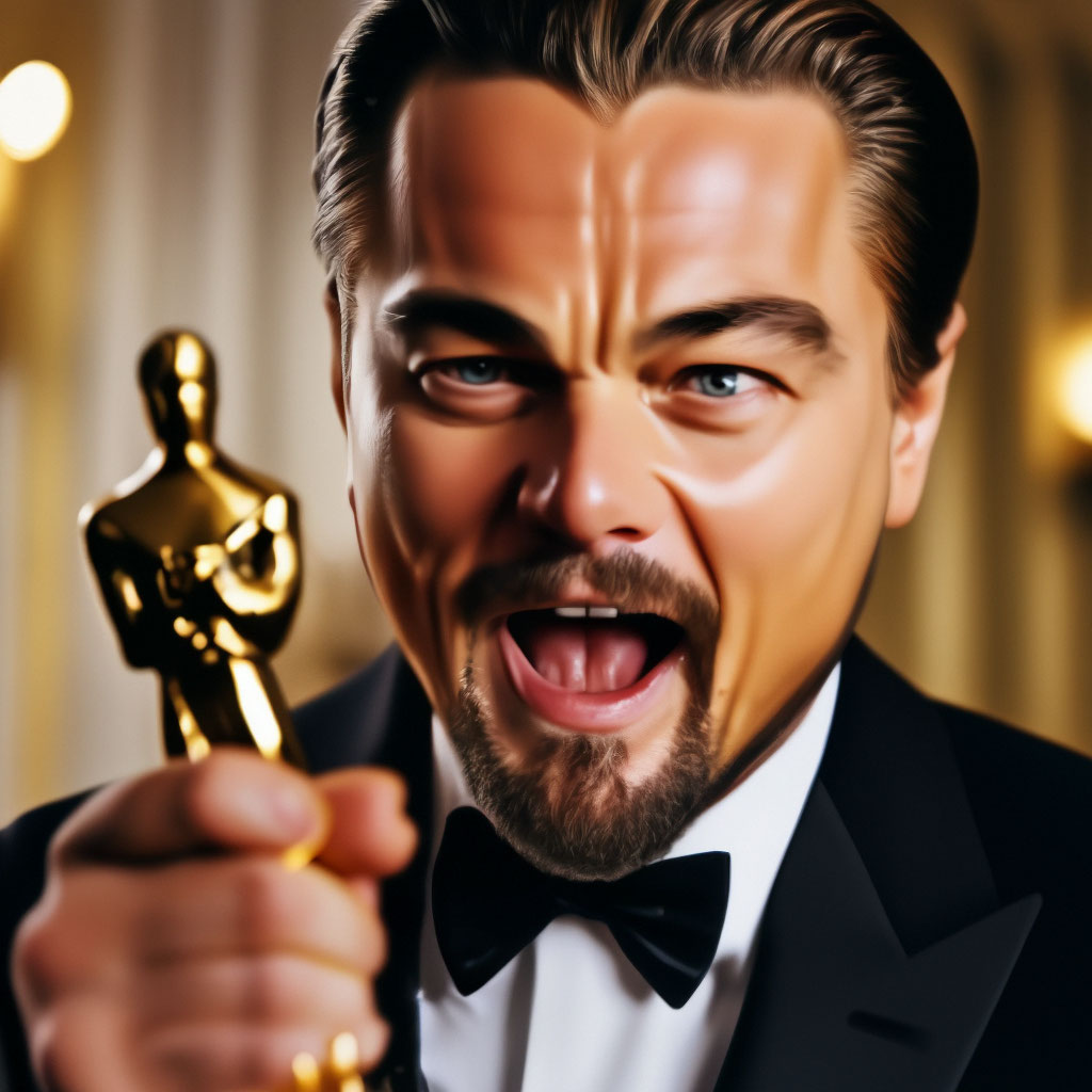 Leonardo Dicaprio Crying Oscar
