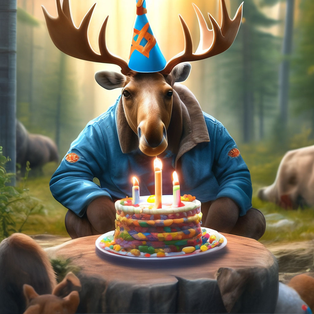Moose Birthday Memes Gummiapan Collaboration | Birthday Moose