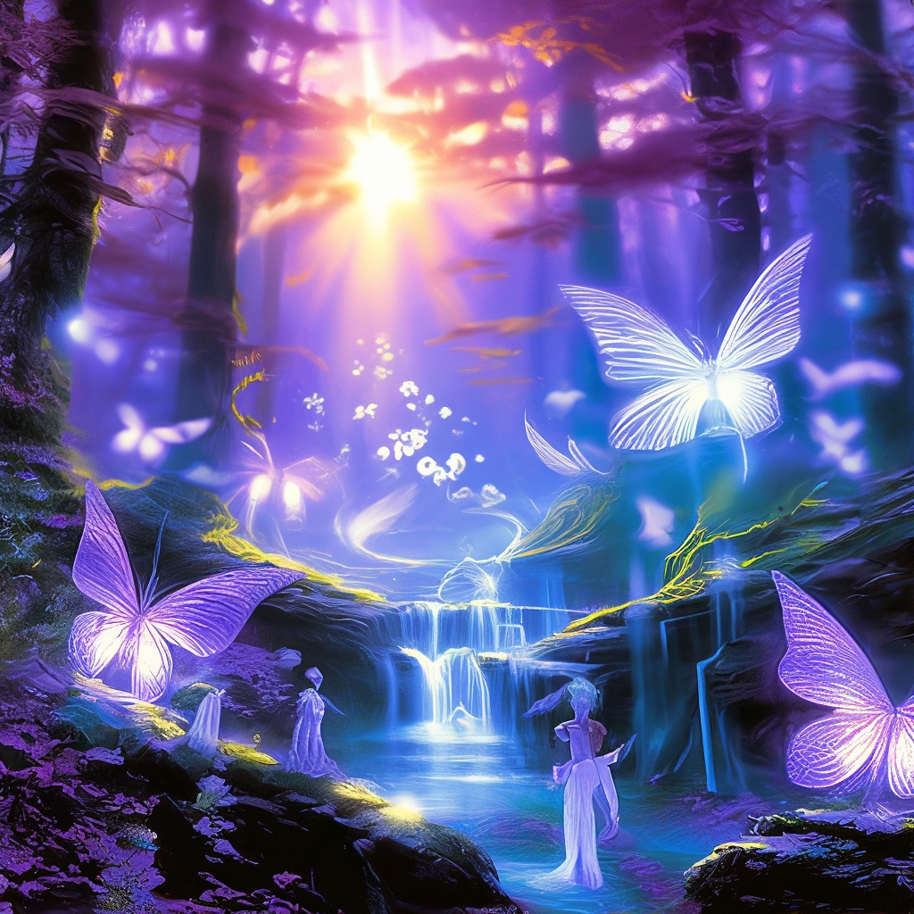 "The magical world of ethereal creatures, amazing creatures of light ...