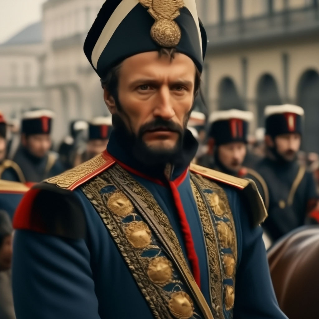 "The year is 1814. Russian Cossacks in Paris., beautiful, professional ...