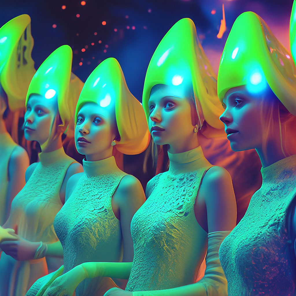 "Young aliens women' choir's literal ketamine trip, campfire, magical ...