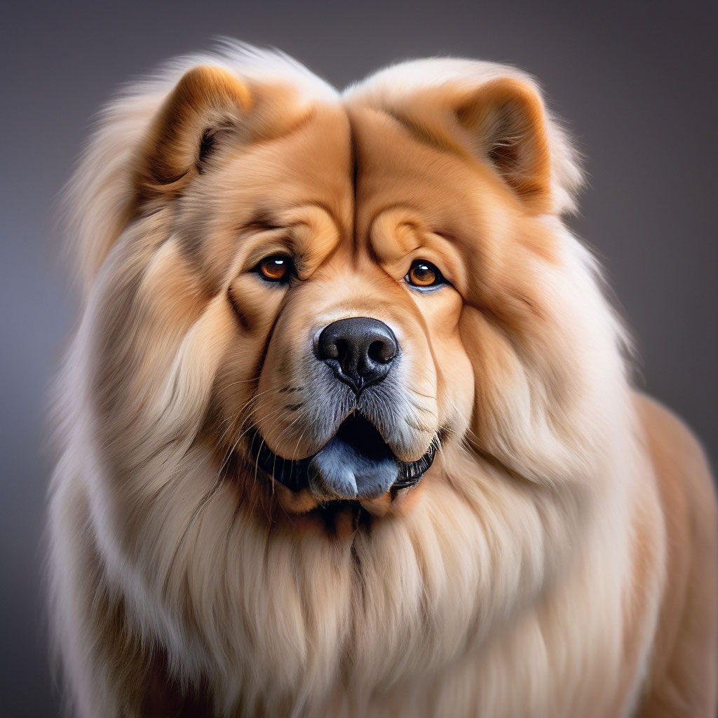 "Dog breed chow chow,emphasis on realistic eyes,super realistic coat ...