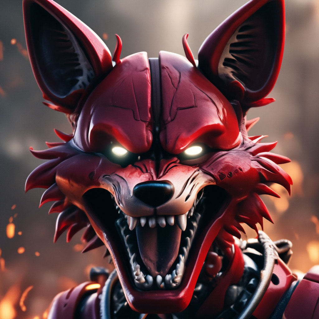 "Angry foxy" — image created in Shedevrum