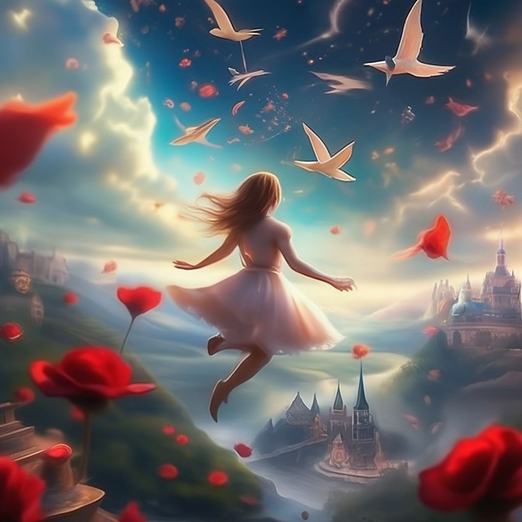 "I fly between fairy tales and reality, forgetting all worries" — image ...