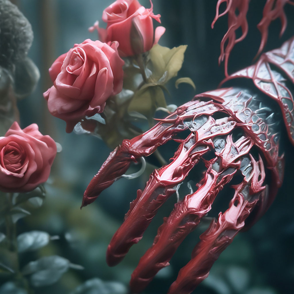 "Freddy Krueger hands flower blades filigree aesthetics unrealistic ...