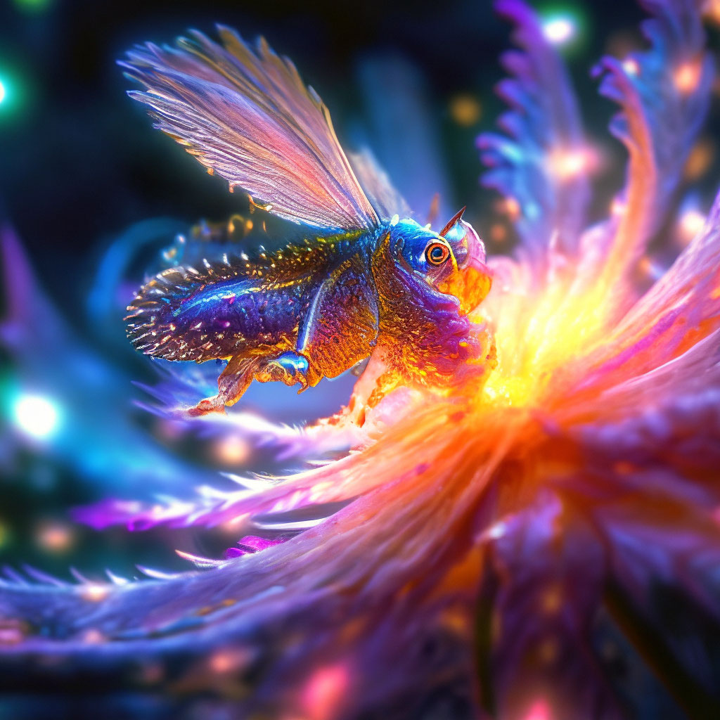 "The flight of a magical, gigantic, chthonic, ferocious creature. the ...