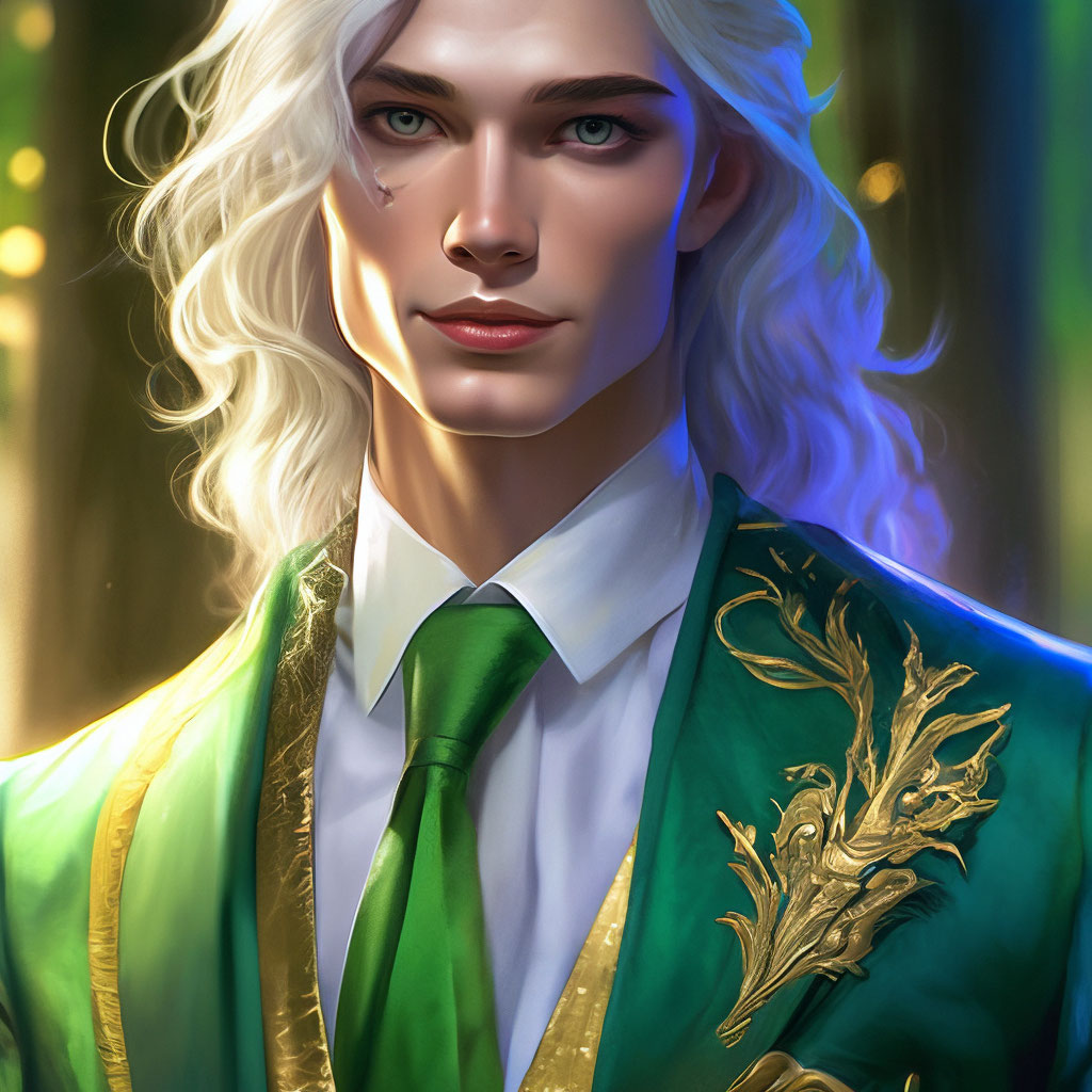 "Fantasy, aesthetically pleasing, beautiful, magical, colors: gold ...